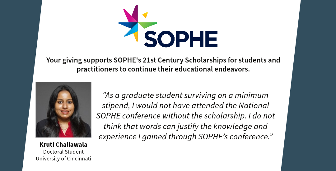 21st Century Scholarship Fund - Society for Public Health Education - SOPHE