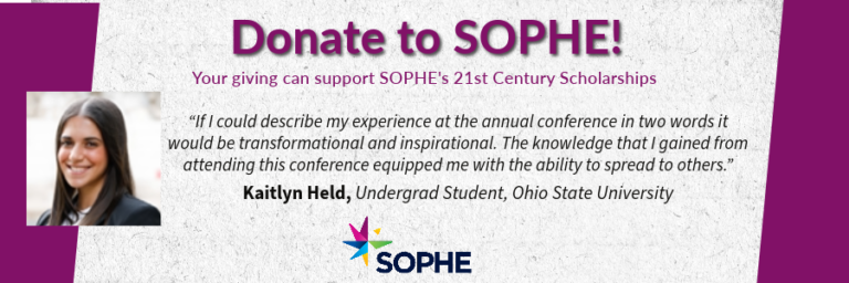 Donate - Society for Public Health Education - SOPHE