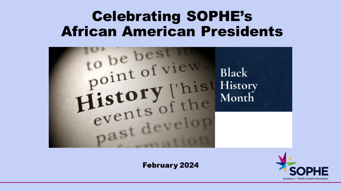 History - Society for Public Health Education - SOPHE