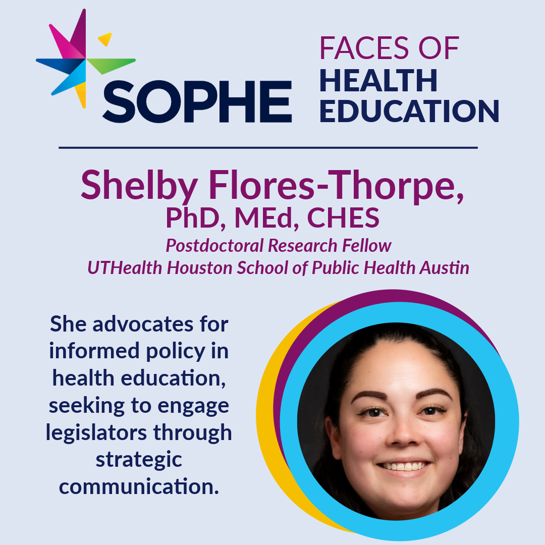 Shelby Flores-Thorpe - Society for Public Health Education - SOPHE